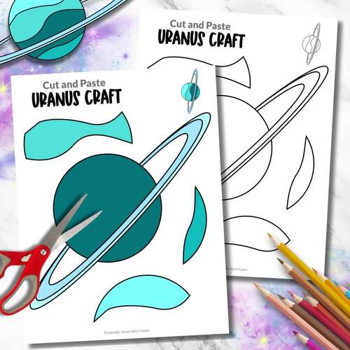 Uranus Printable Digital Download Craft | Solar System Activity | TPT