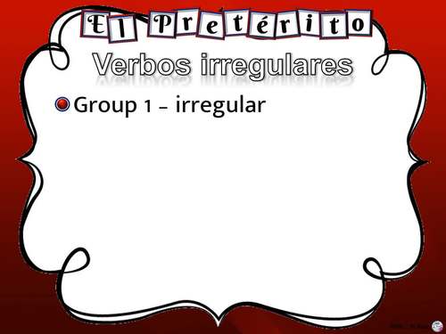 Spanish Preterite Irregular Digital Lesson Guided Notes and Worksheets