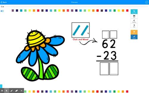 Double Digit Add & Sub with Regrouping Digital Boom Cards™ Distance ...