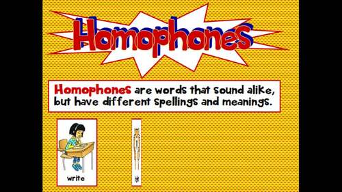 All About Homophones PPT Common Core Grades 2 - 5 by Fun Learning for All