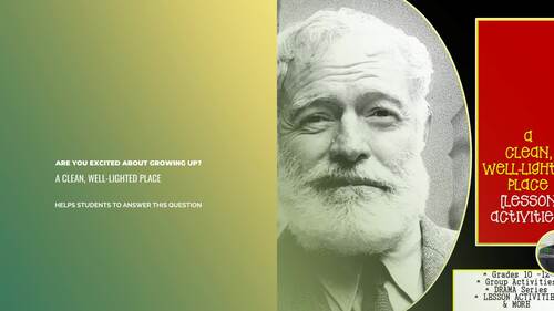 A CLEAN WELL-LIGHTED PLACE [BUNDLE] by The Angry Teacher Store | TPT