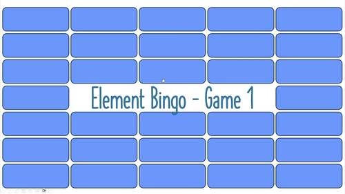 Element Bingo – Fun and Interactive Chemistry Game by Chalk and Spark