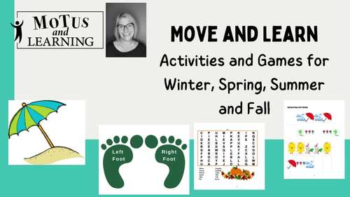 Move and Learn: all Seasons Bundle Gross Fine Motor Activities Eye Tracking
