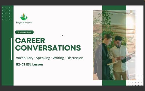 Career Conversations – ESL Lesson on Jobs & Work Life by LinguaCraft Studio