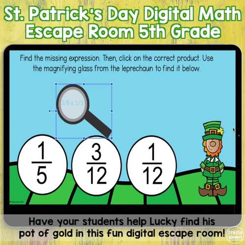 Grade 5 St. Patrick's Day Digital Math Escape Multiplying & Dividing ...