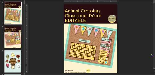Animal Crossing Classroom Decorations EDITABLE | Back to School | TPT