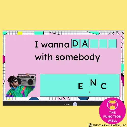 Complete the Lyrics - 80's Songs - Adult Speech Therapy - Aphasia Game ...