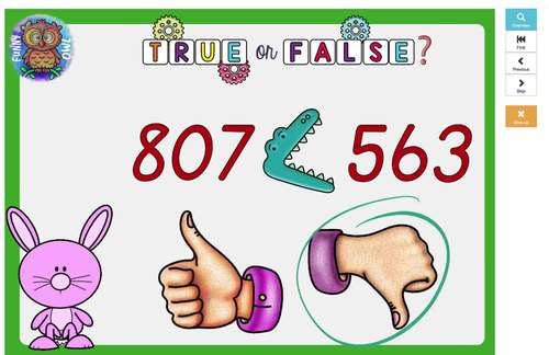 Comparing 3-digit Numbers | Boom Cards | Compare Numbers Spring Themed Game