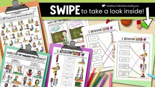 Behavior Worksheets | SEL Activities & Behavior Sorts for Classroom ...