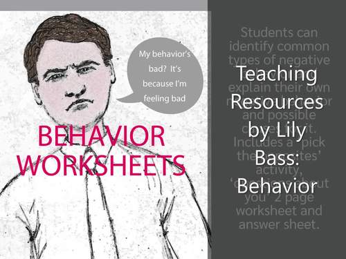Behavior, Bullying Worksheets and Cyberbullying Quiz Bundle (US)
