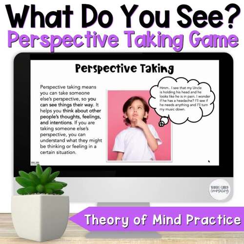 What Do You See? Perspective Taking Theory of Mind Digital Printable ...