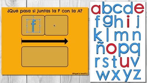 Sílabas Abiertas con F y L Google Slides™ con DICTADO incluido SPANISH ...