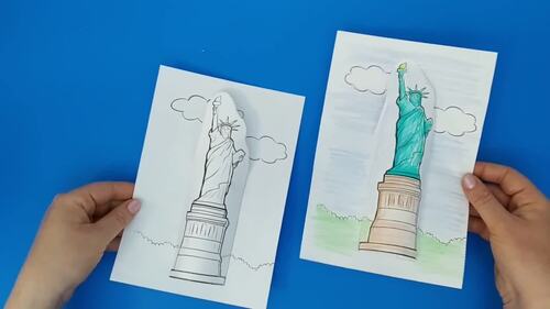 Statue of Liberty 3D Craft by 10 Minutes of Quality Time | TPT