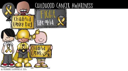 Childhood Cancer Awareness clip art, kid, ribbon COMBO PACK | TPT