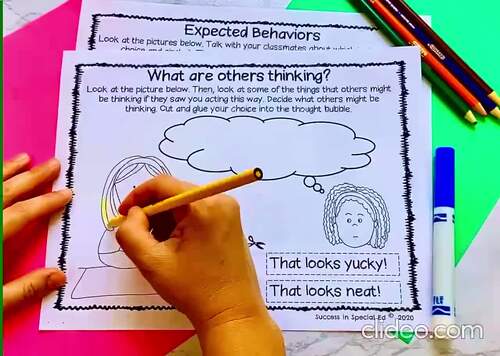 Self-Awareness Expected Behaviors Worksheets Social Emotional Learning
