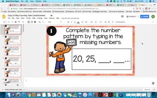 SKIP COUNTING Digital Task Cards for use with Google™ and Printable ...
