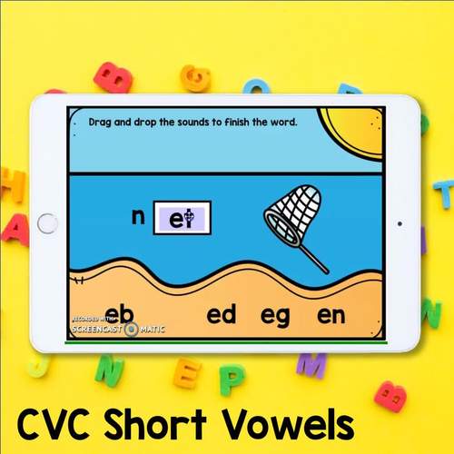 Word Building Phonics Boom Cards Bundle by Terrific Teaching Tactics