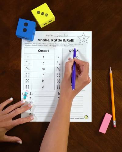 Shake, Rattle & Roll: The Onset & Rimes Game Pack by Luminous Minds
