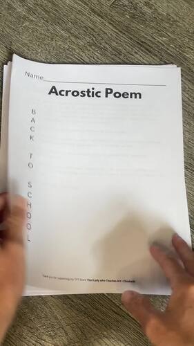 6th Grade No Prep Back to School Sub Plan | Literacy, Math, and Art ...