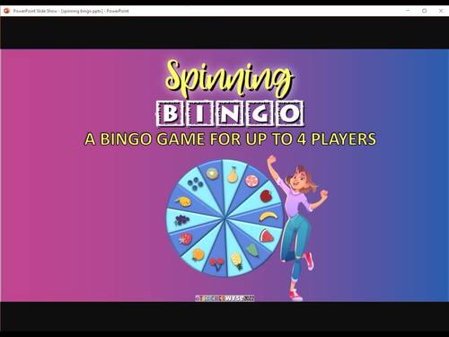 Spinning Bingo for PowerPoint (Up to 4 Players) - Interactive Digital ...