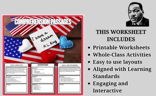 Martin Luther King Jr.’s life and leadership Comprehension Passages