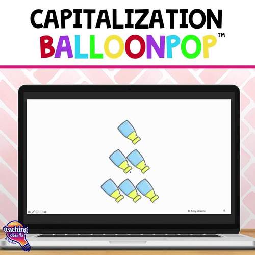 Capitalization BalloonPop™ Digital Review Games 2nd Gr Grammar CCSS.ELA ...