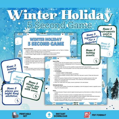 Winter Game | Winter Activity | Winter Memory Game | Classroom Game