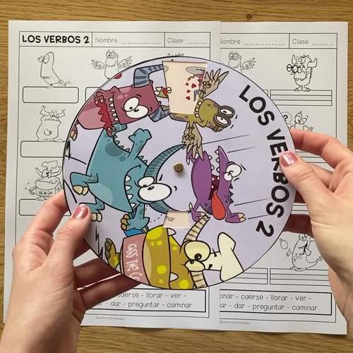 LOS VERBOS 2 - Rueda de Vocabulario by My Teaching Factory | TPT