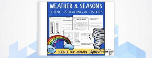Weather Worksheets 2nd 3rd Grade Nonfiction Science Reading Activities