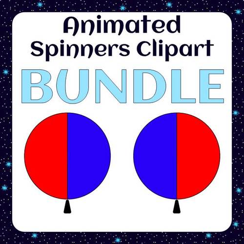 Animated GIF Color Spinners Clipart BUNDLE by Colleen's Cosmic Collection