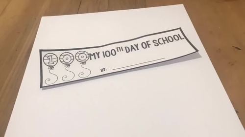 100th Day of School Flip Book by The Viral Teacher | TPT