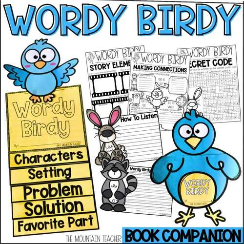 Wordy Birdy Activities and Back to School Reading Comprehension | TPT