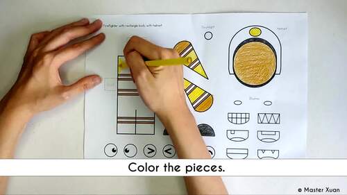 Printable Firefighter Craft Template, Fire Safety Craft, Community ...