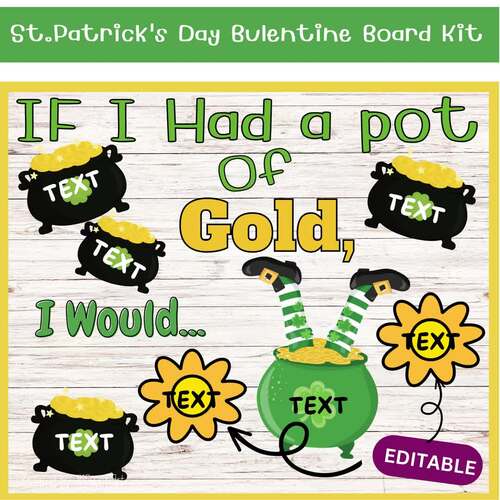St. Patrick’s Day Bulletin Board Kit | Door Decorations | Printable ...