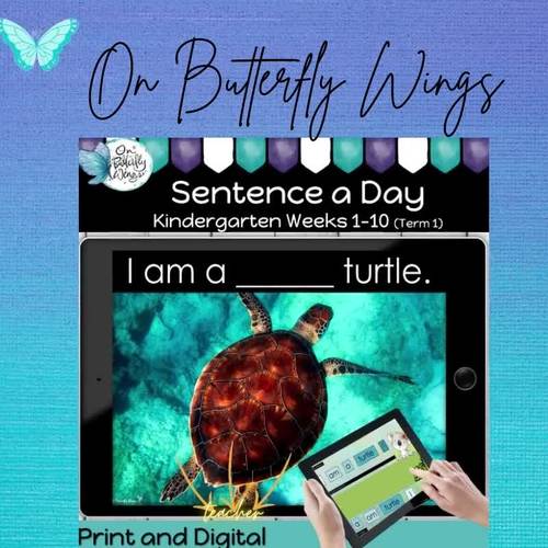 Sentence Writing Kindergarten | Foundation Weeks 2 to 10 Term 1 | TpT