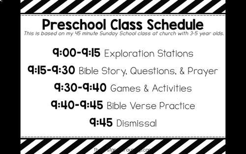 Preschool Bible Lessons and Sunday School Units for Year 3 BUNDLE