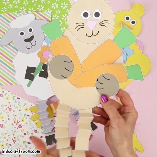 Spring Animal Crafts - Spring Craft, Easter Craft, Bunny, Chick, Lamb Craft