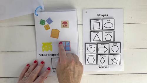 Shapes Around Us Interactive Mini Book with Choice Board and 10 Shapes ...