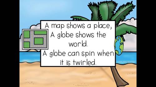Maps & Globes Song / Poem & Video | Kindergarten & 1st 5 Activities For ...