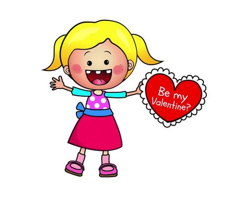 I Love My Valentine! Clipart Color & Black/ White. {Lilly Silly Billy}