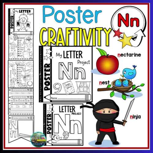 Letter Nn: Poster Craftivity | Alphabet Poster | Letter Recognition and ...
