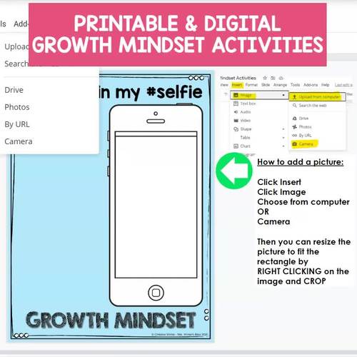 Growth Mindset - printable worksheets & digital growth mindset activities