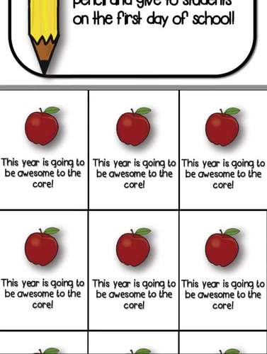 Apple Beginning of Year Gift Tag-This year is going to be awesome to ...