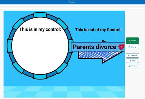 Circle of Control Interactive Activity: Coping skills for Anxiety & Worry