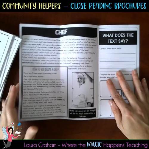 Community Helpers Close Reading Passages - Reading Comprehension