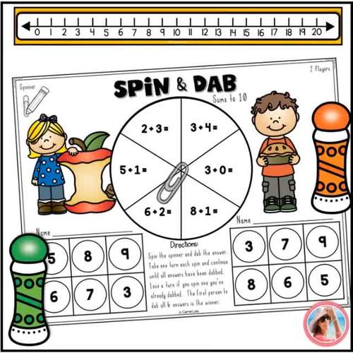 Fall Math: Addition & Subtraction – Bingo Dauber Games | TpT