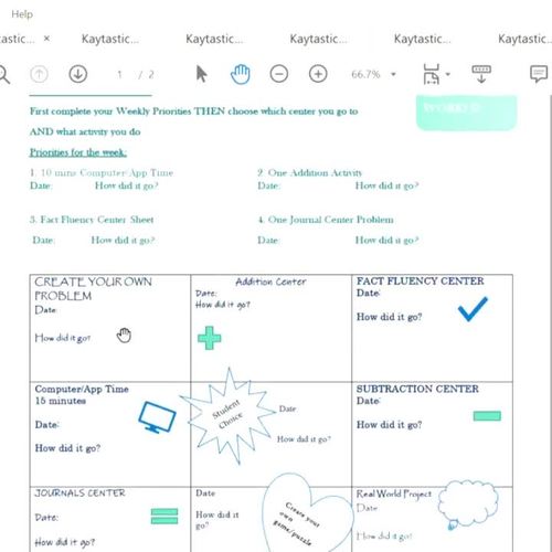 THE ULTIMATE MATH CENTER PROGRAM - BUNDLE- MATH MENUS & LABELS INCLUDED