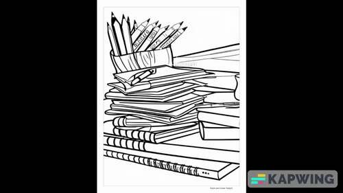 Coloring Pages Pre K Kindergarten 1st 2nd Grade BACK TO SCHOOL 25+ Pages