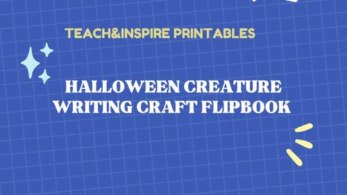 ELA Halloween Writing Flipbook Craft: Verbs, Adjectives & Sentence ...