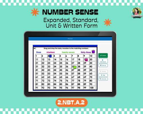Number Sense - 2.NBT.A.2 by Wanderlust Designer | TPT